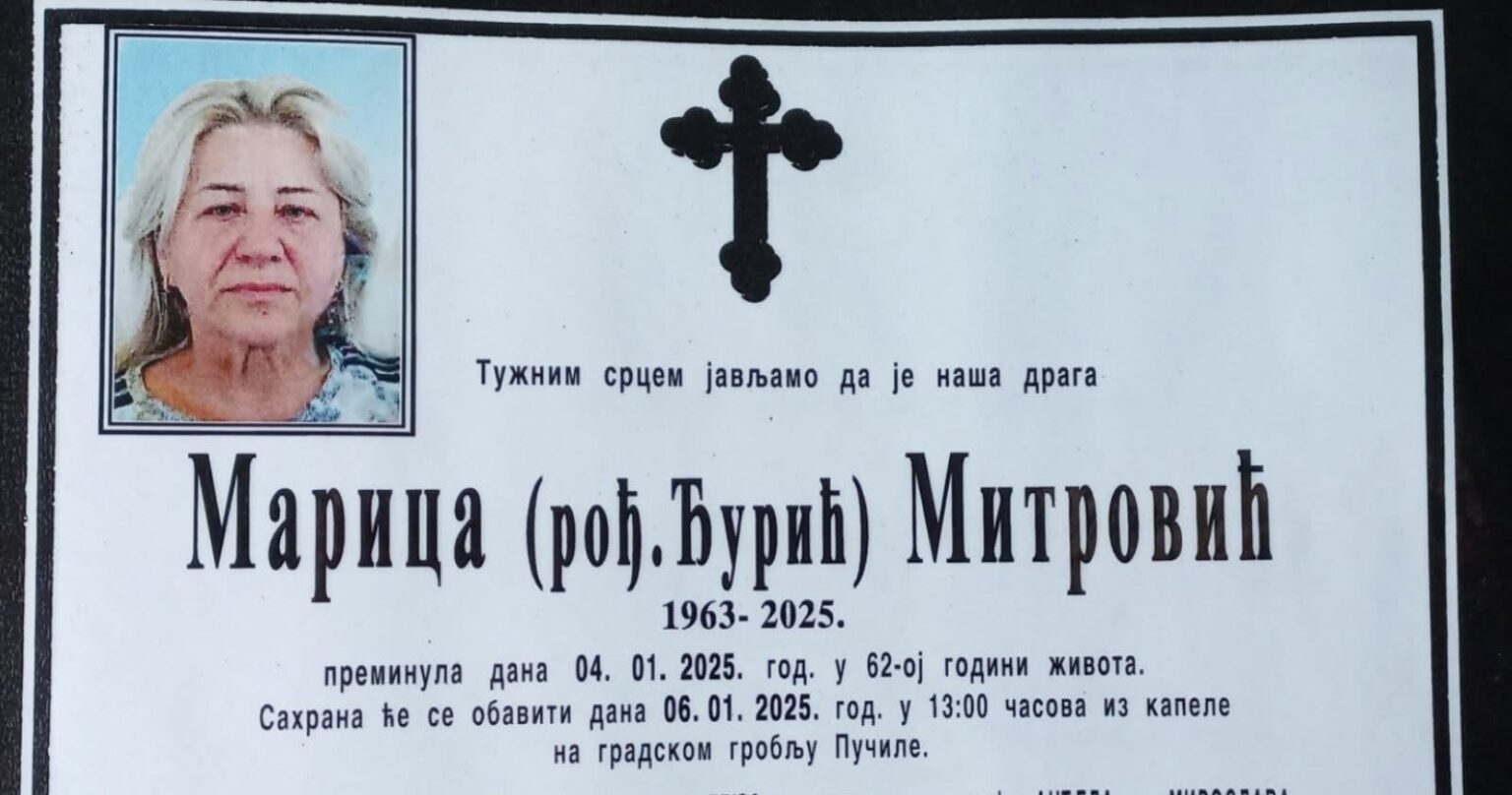 Čitulje - Posmrtnice - Moja Bijeljina