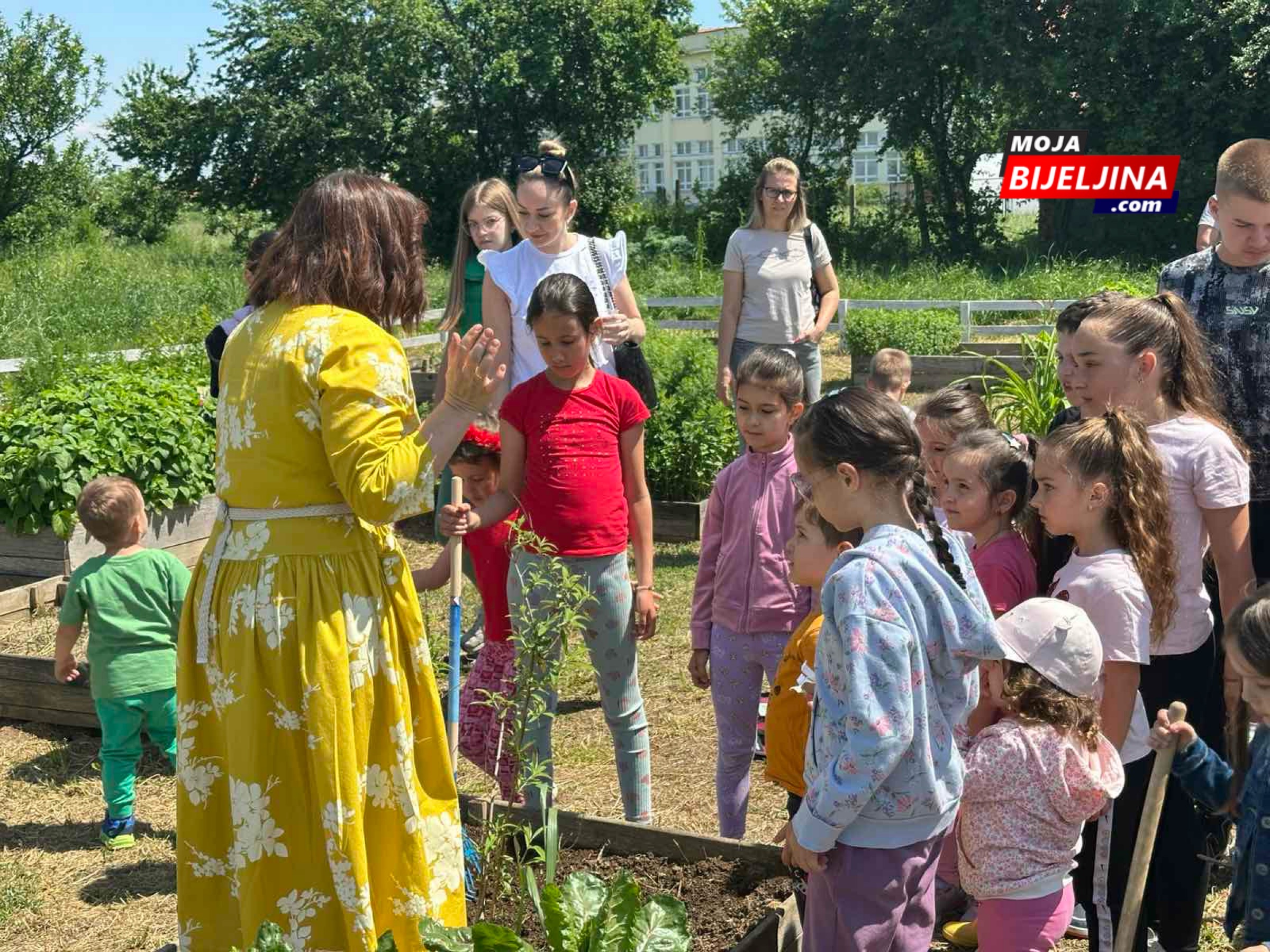 Mali baštovani iz Bijeljine uče da sade i uživaju u prirodi (foto) - Moja Bijeljina